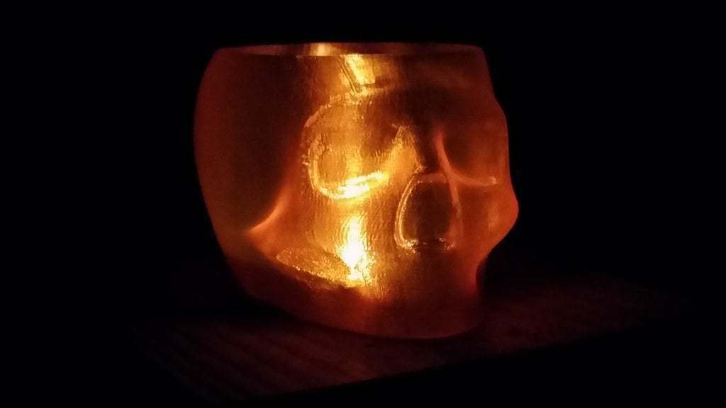 🎃 Halloween Skull Container・Free STL File for ・Cults