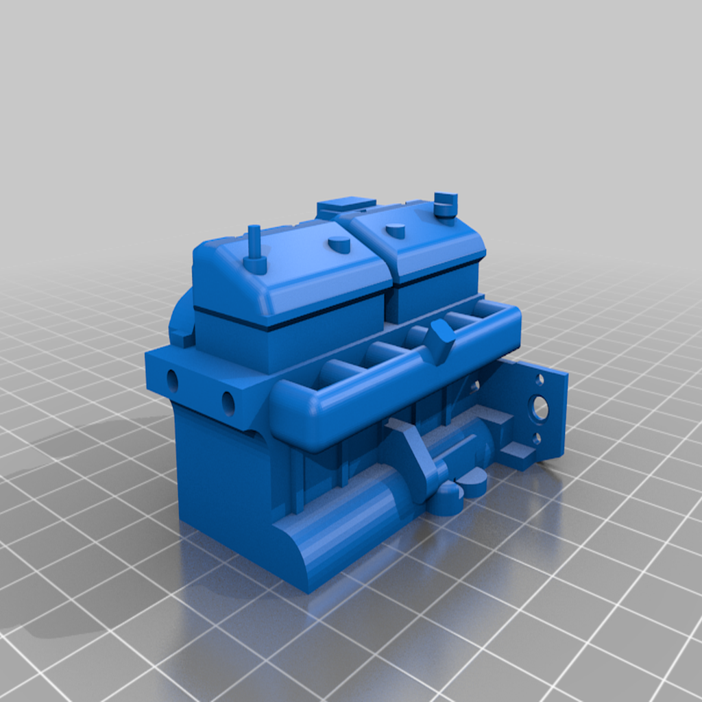 STL file RC 1/14 - Cat 3406 Engine (cover) 🐱 ・3D printable model to ...