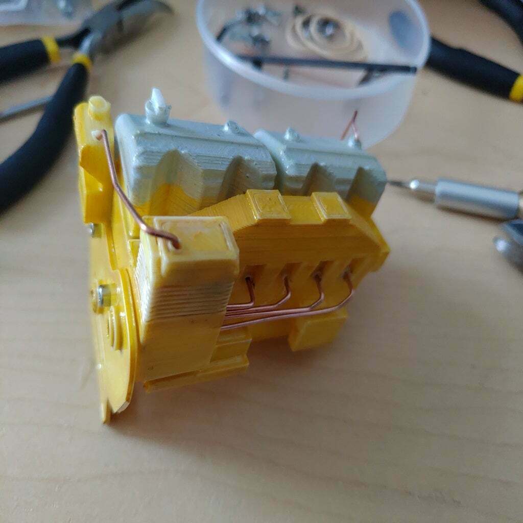 STL file RC 1/14 - Cat 3406 Engine (cover) 🐱 ・3D printable model to ...