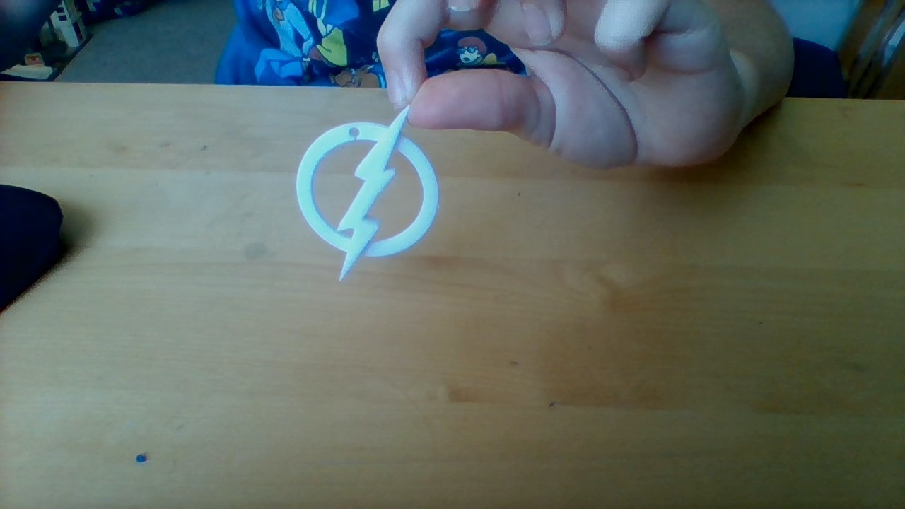 Free STL file the flash logo keychain 🗝️ ・3D print model to download・Cults