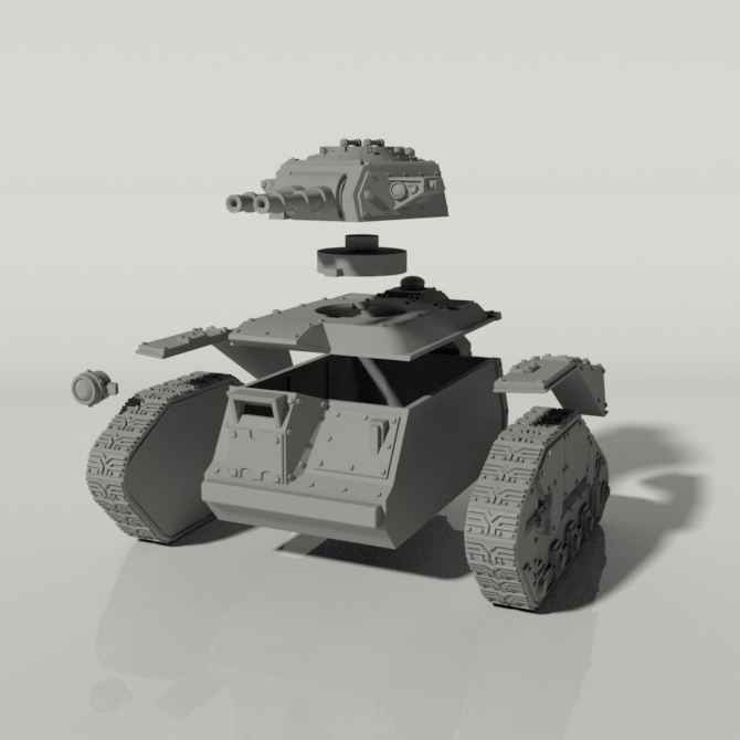 🪖 Grim Pony Tank・Free STL File for 3D printing・Cults