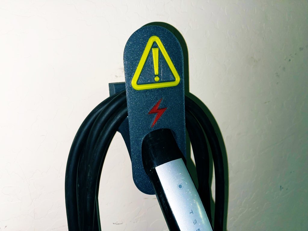 STL file TESLA CHARGER ORGANIZER (MOBILE) 🏠 ・3D printer model to ...