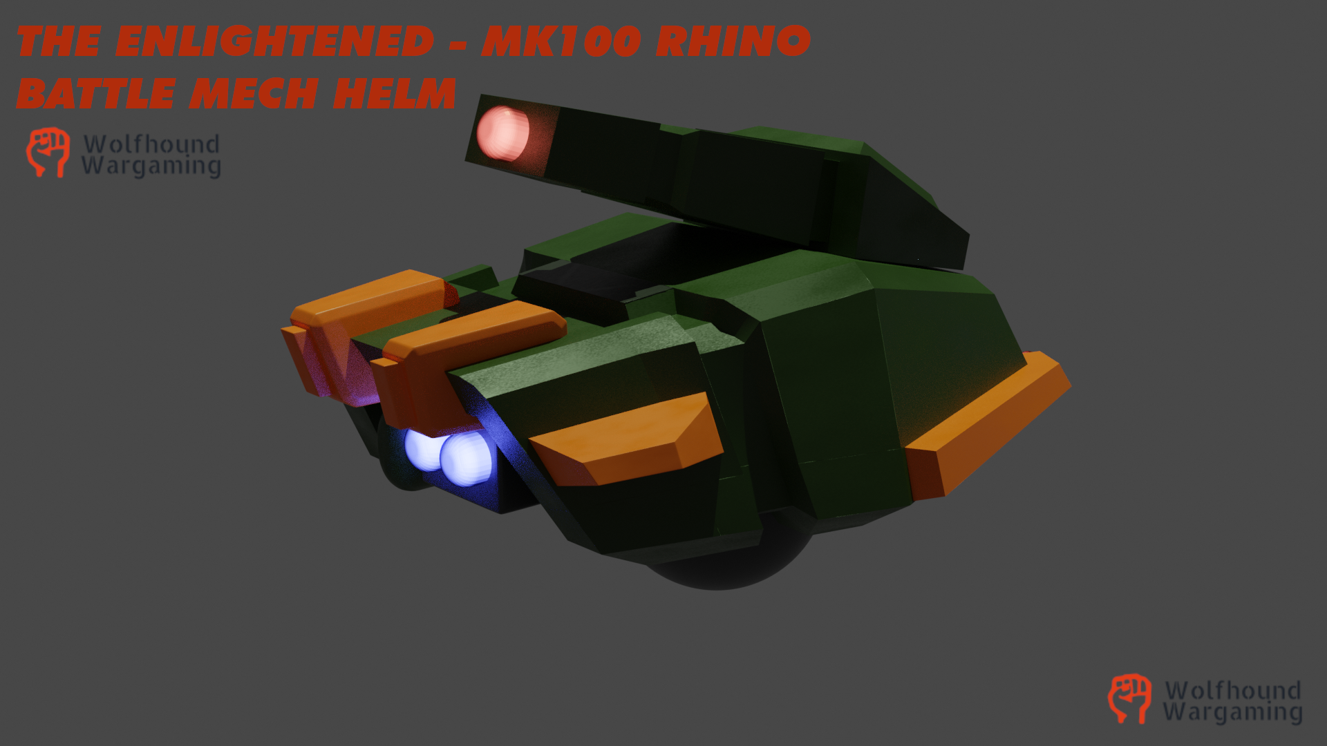 🪖 The Enlightened - Battle Mech Helm MK100・ STL File for ・Cults