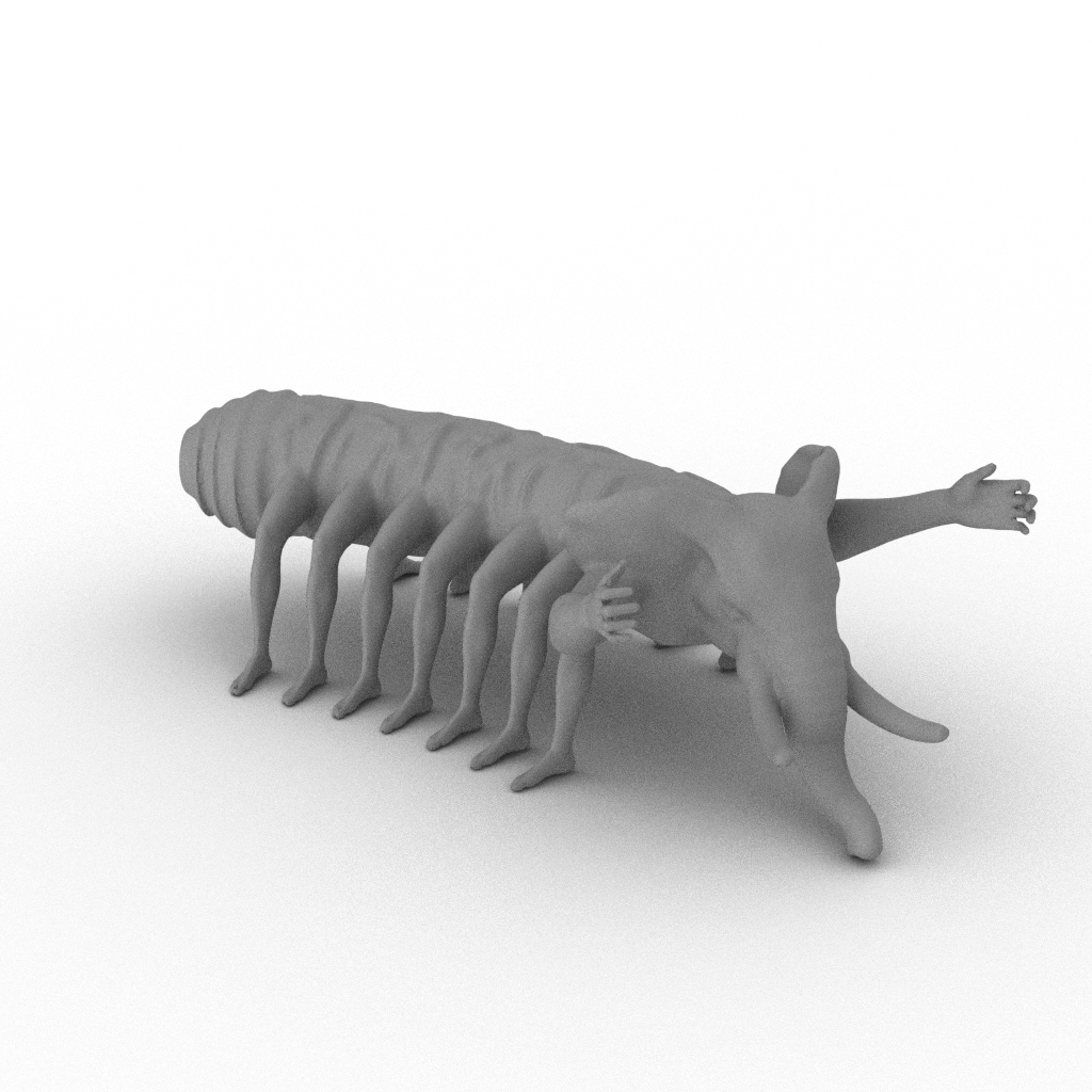 STL file the elephant centaur centipode 🐘 ・Model to download and 3D ...
