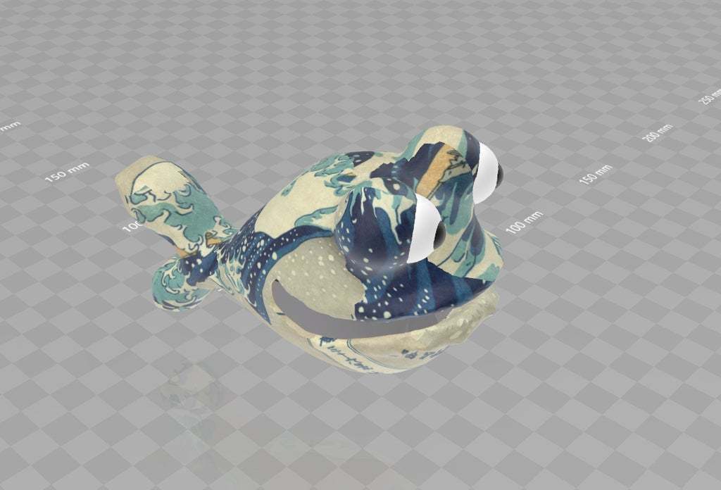 🌊 Great Wave of Kanagawa coy / Fish colorprintable・Free STL File for ・Cults