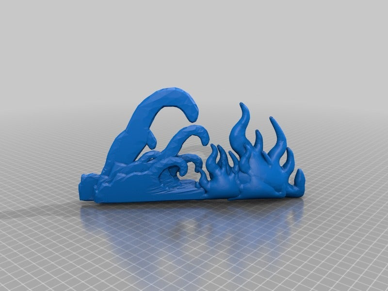 Free STL file fire water 🔥 ・Design to download and 3D print・Cults