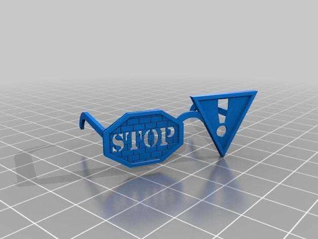 Free STL file street signs glasses 👓 ・3D printing idea to download・Cults