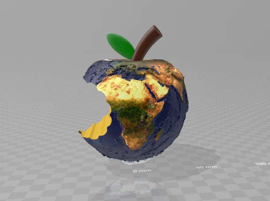Free STL file earth apple - colorprintable 🌍 (3MF)・3D print object to ...