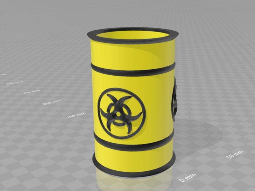 Free STL file Bio waste barrel Biohazard ☣️・3D printable model to ...