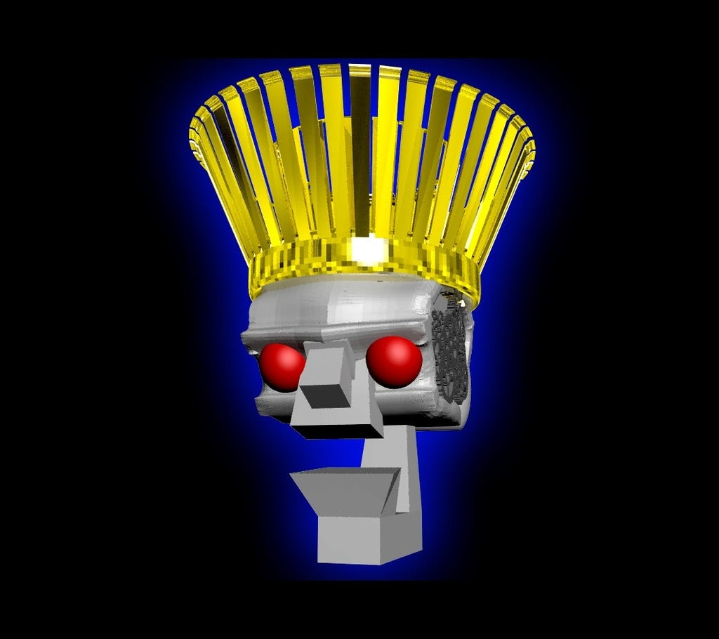 Free STL file robo head 2 🗿 ・3D printable object to download・Cults