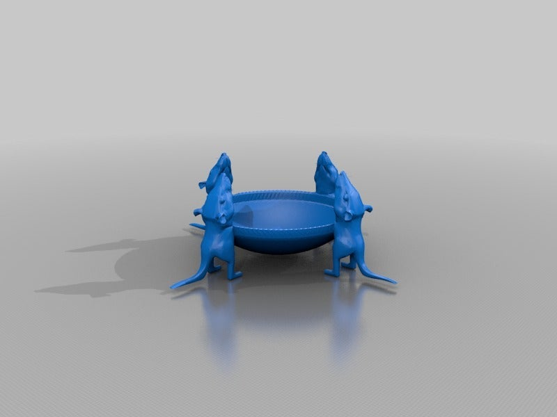 🐱 cat water bowl - little rats・Archivo STL Gratis para ・Cults