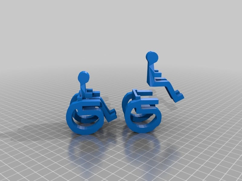 Free STL file wheelchair 🦽 ・Object to download and to 3D print・Cults