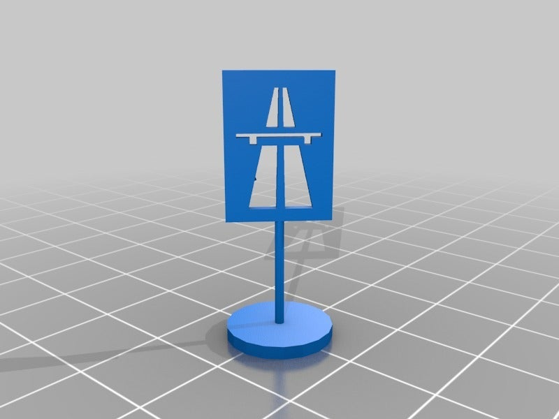 STL-Datei AUTOBAHN SIGN kostenlos 🎨 ・3D-Drucker-Modell zum ...