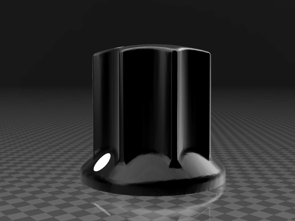 STL file vintage instrument knob with pointer- rotary control 🎛️ (3MF ...