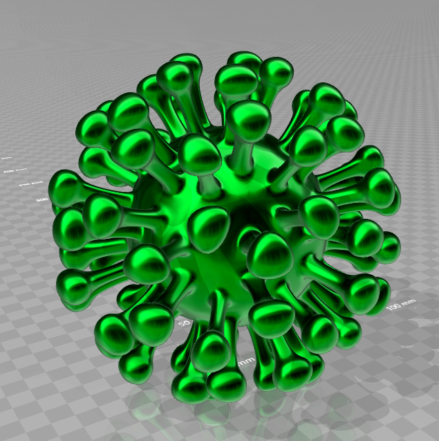 Free STL file virus ball 👽 ・Object to download and to 3D print・Cults