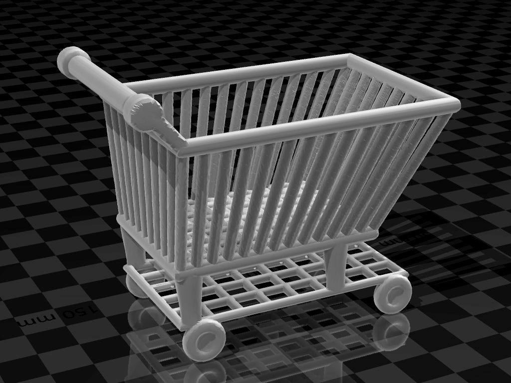 STL file shopping cart 🛒 ・3D printable model to download・Cults