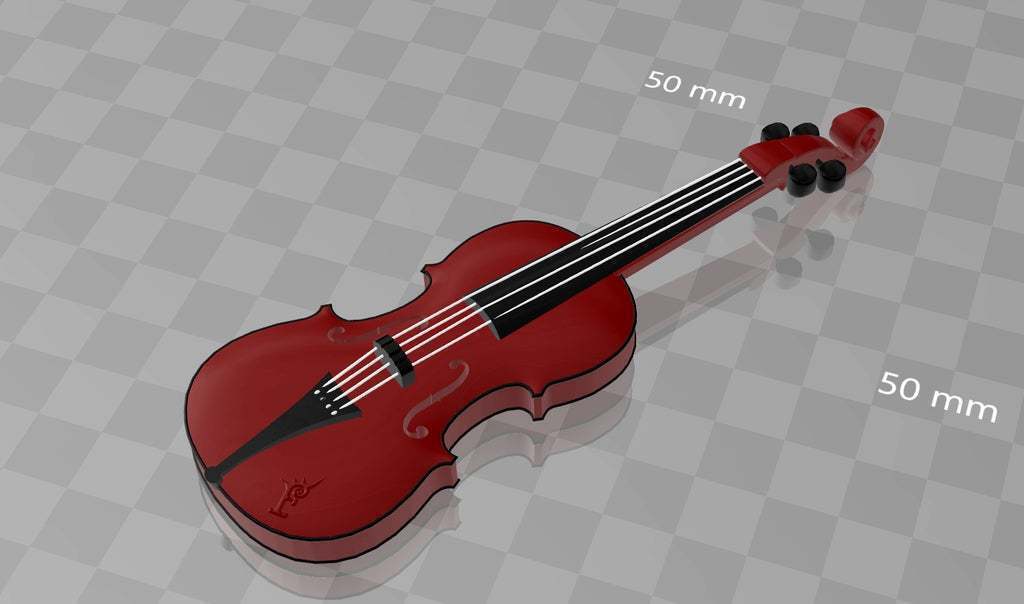 Бесплатный STL файл violine / Geige - colorprintable file includet 📁 ...