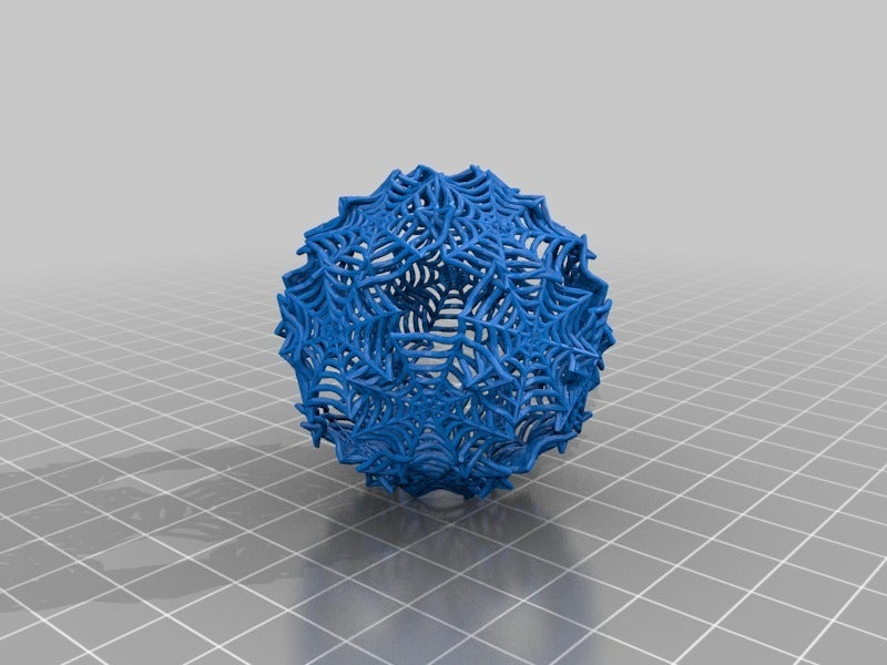 Free STL file spiderweb ball 🗿 ・3D printer design to download・Cults