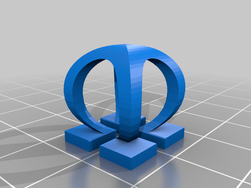 Free STL file double omega letter 🖼️ ・3D print design to download・Cults