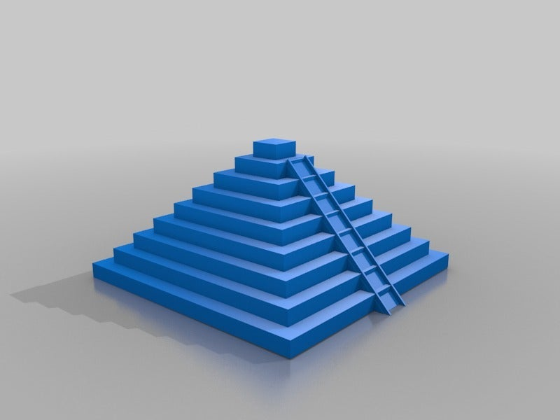 Fichier STL gratuit pyramide aztèque maya Ziggurat 🗿 ・Modèle imprimable en 3D à télécharger・Cults