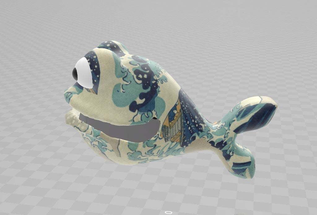 🌊 Great Wave of Kanagawa coy / Fish colorprintable・Free STL File for ・Cults