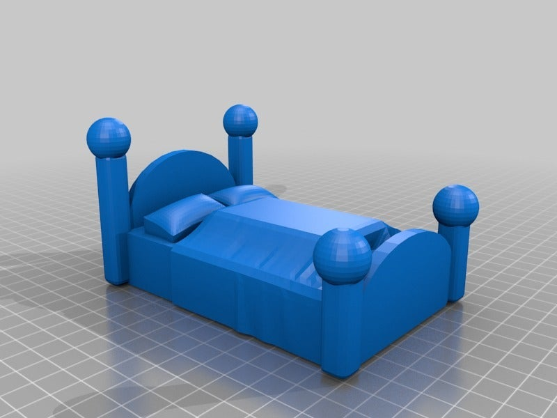 Free STL file bed 🛏️ ・3D printable design to download・Cults