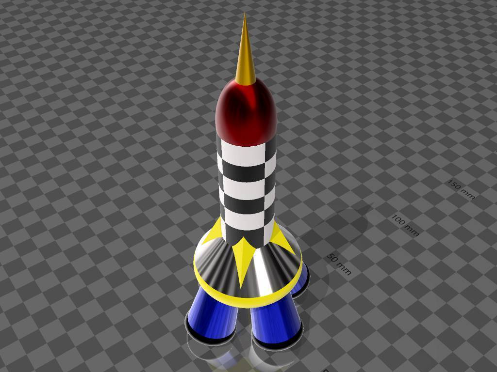 Free STL file rocket 🚀 (3MF)・3D printer design to download・Cults