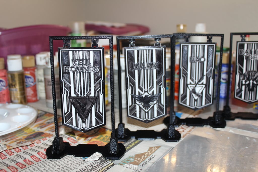 3D printed Battletech Banners・Cults
