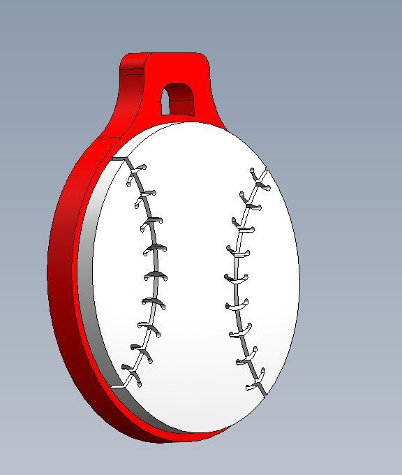 ⚾ Customizable baseball keychain・Free 3D File for ・Cults