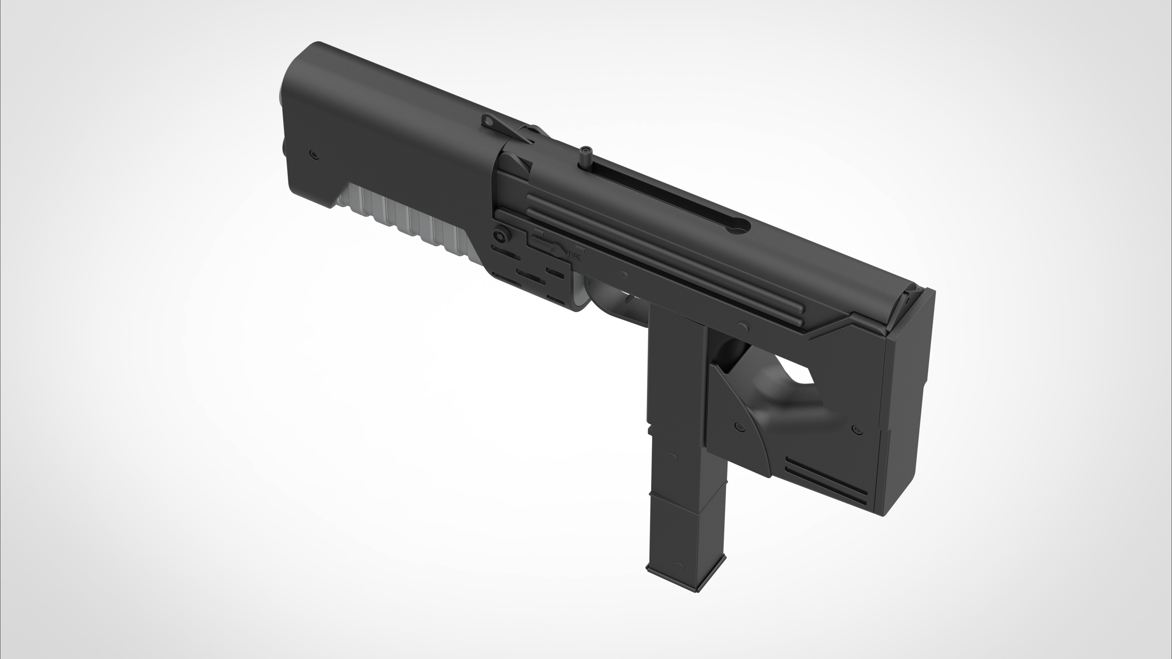 STL file Modified Cobray M11- 9s from the movie Spawn 1997 3D print ...