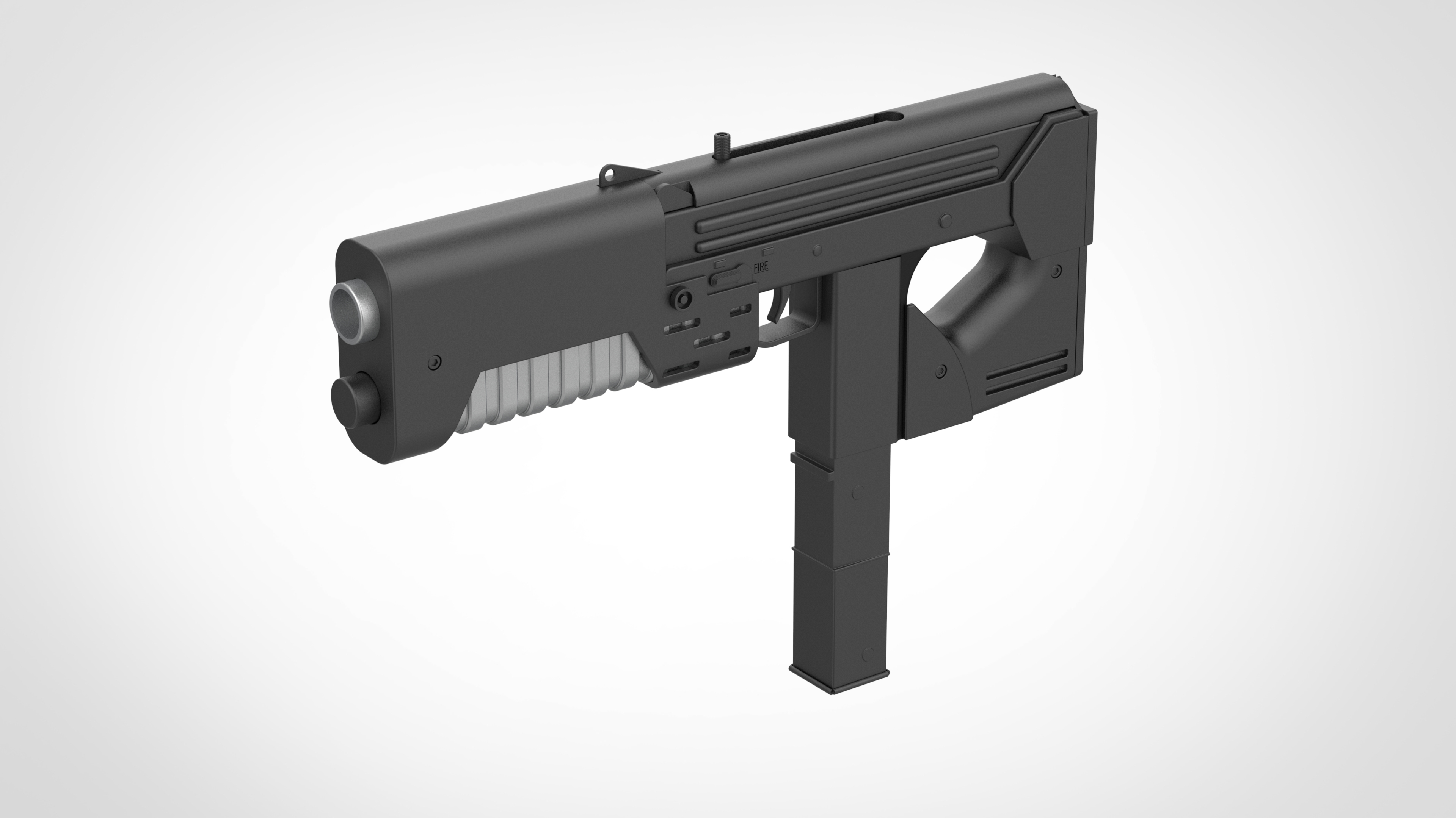 STL file Modified Cobray M11- 9s from the movie Spawn 1997 3D print ...