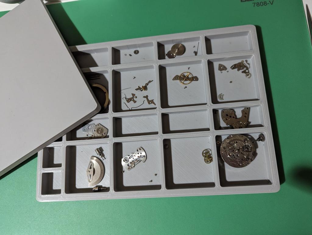 Free 3D file Watchmaking Parts Tray & Cover 📦 ・3D printing idea to ...