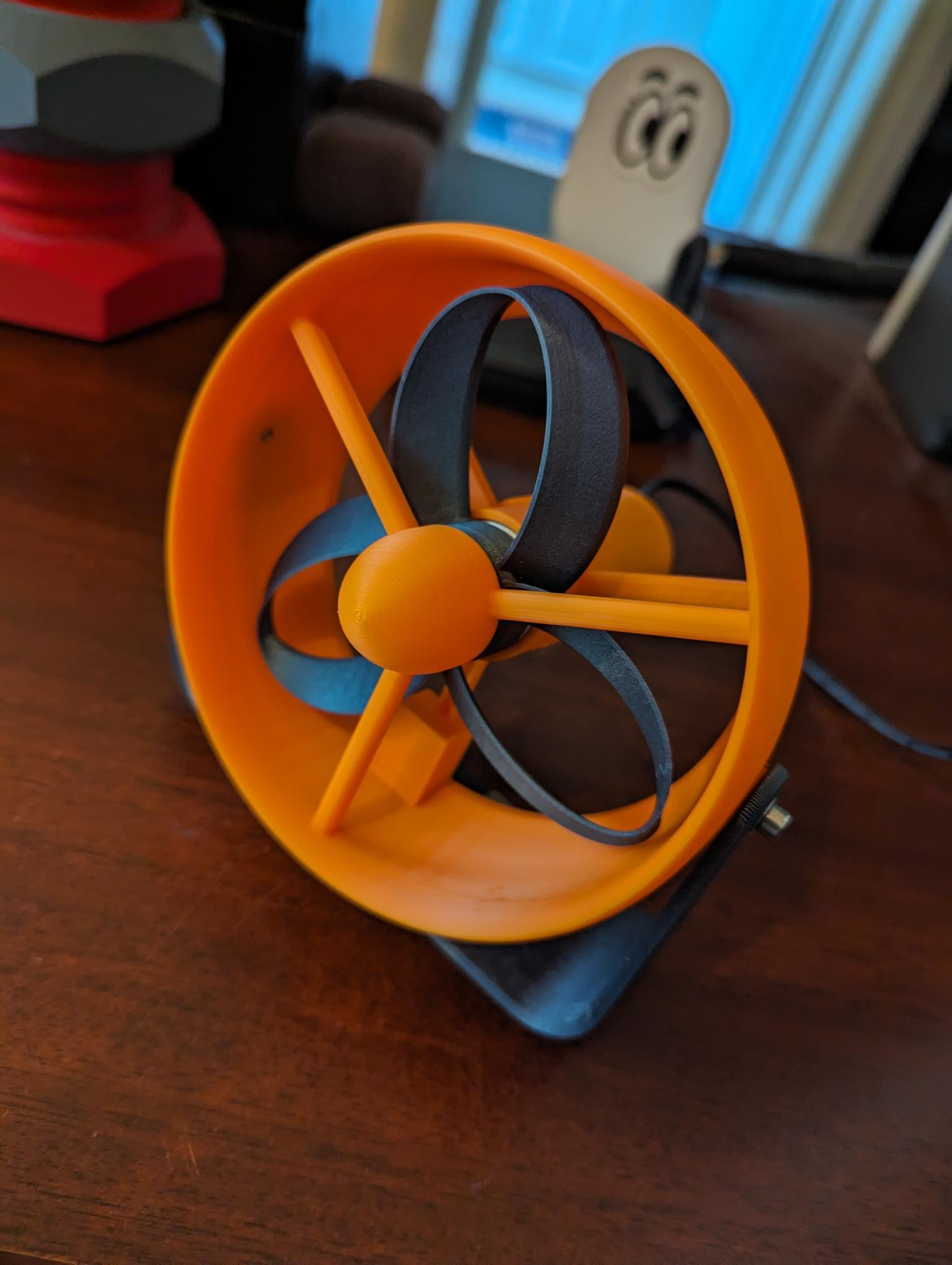 3D printing Toroidal Turbine Desktop USB Fan・Cults