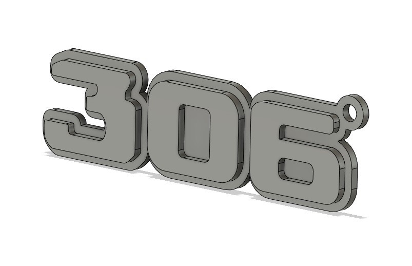 Archivo STL gratis Llavero Peugeot 306 Key chain 🚙 ・Modelo para ...