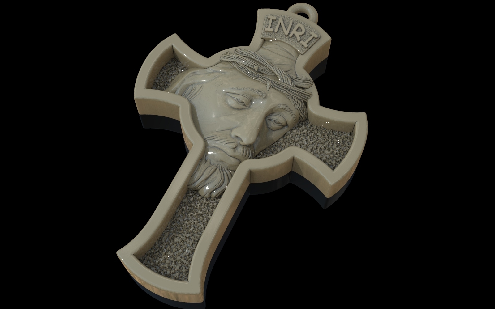 ️ Jesus Cross pendant medallion jewelry 3D print model・Free STL File ...