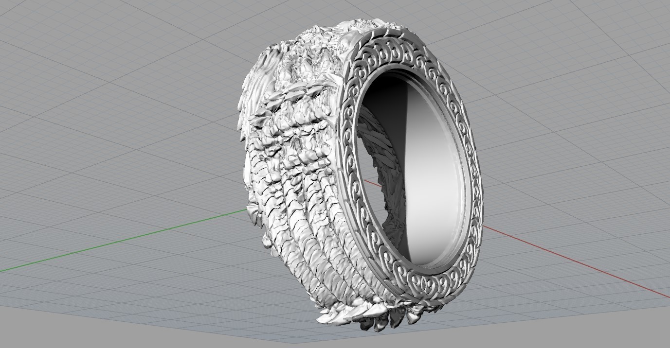Free STL file Skull ring demon ring jewelry 3D print model 💀 ・3D ...