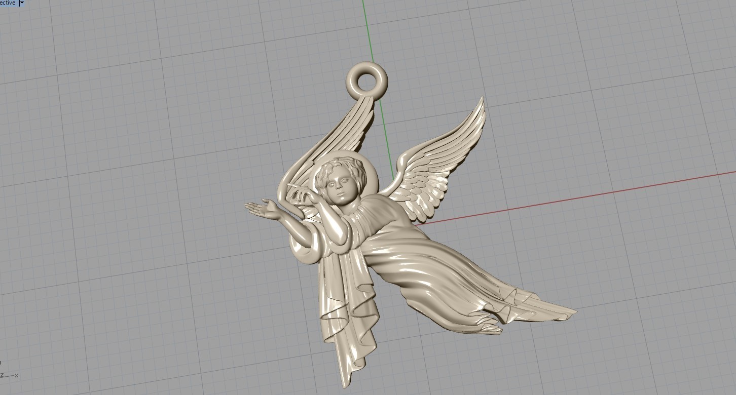 Free STL file Baby angel pendant jewelry 👶 (OBJ)・3D printable model to ...