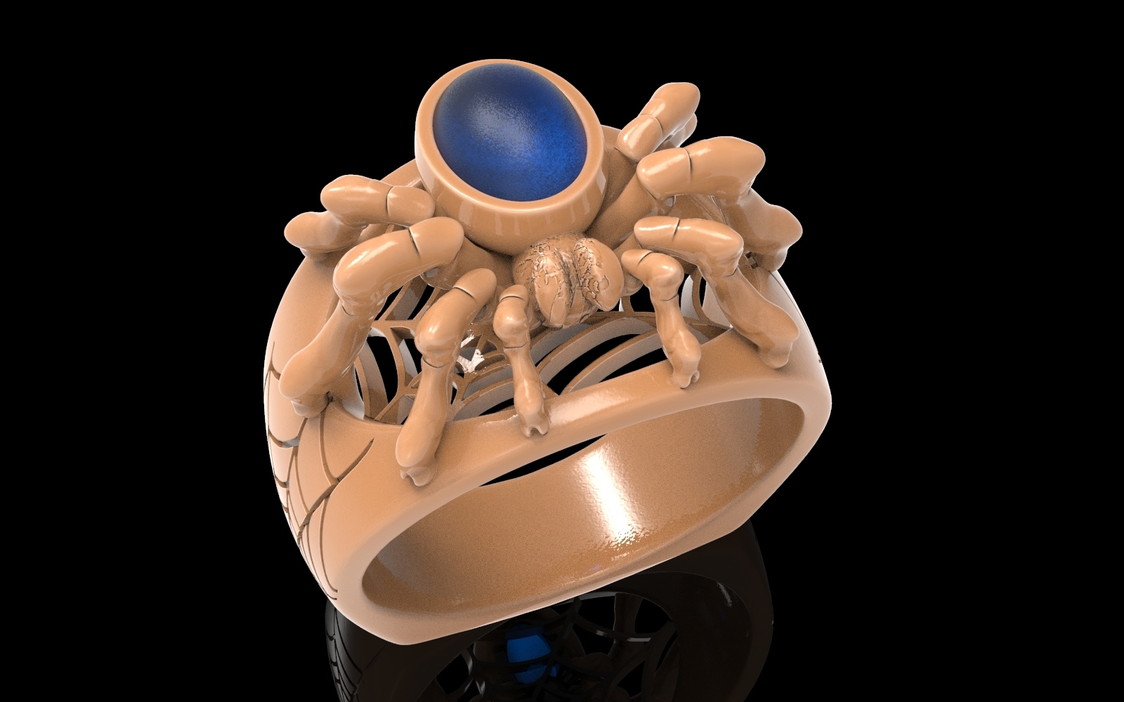 🕷️ Spider ring jewelry ring 3D print model・Free STL File for ・Cults