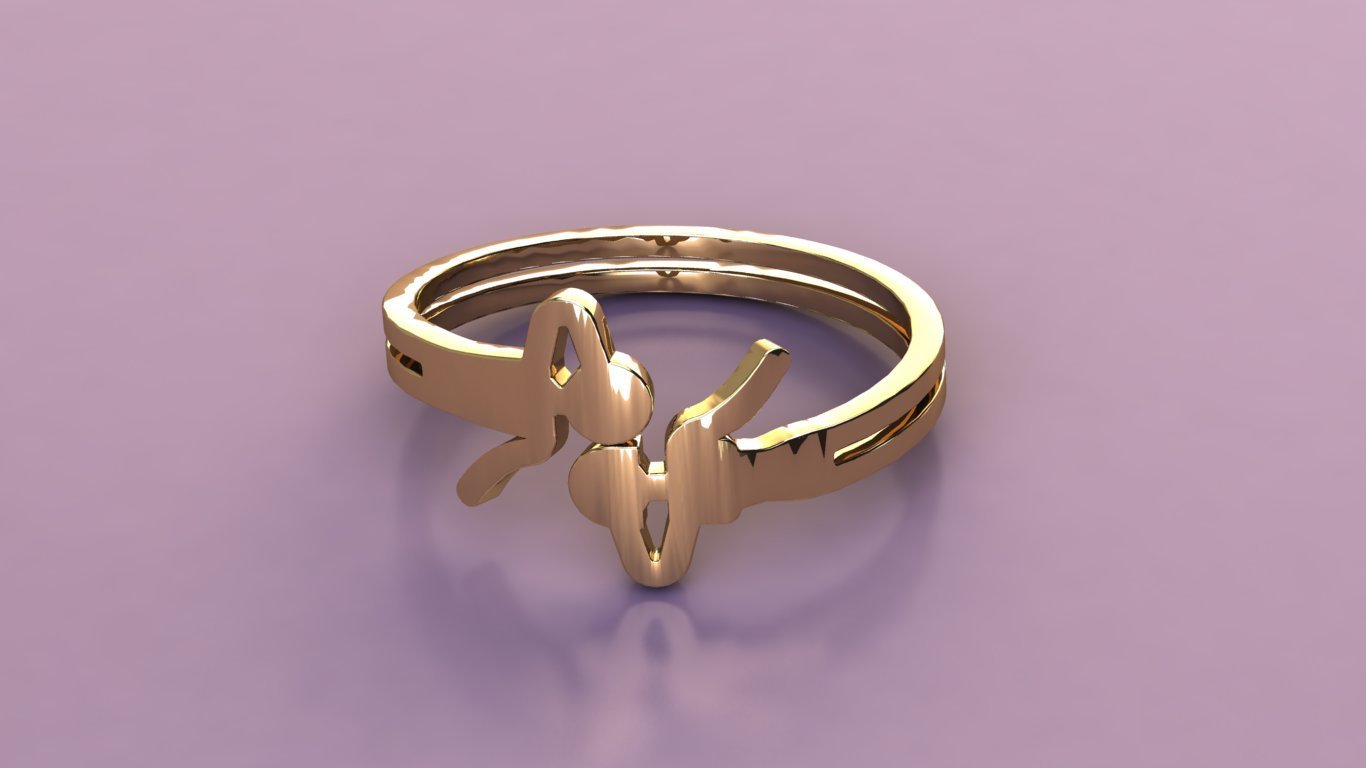 👨 airy-ring man & woman love kiss・Free STL File for ・Cults