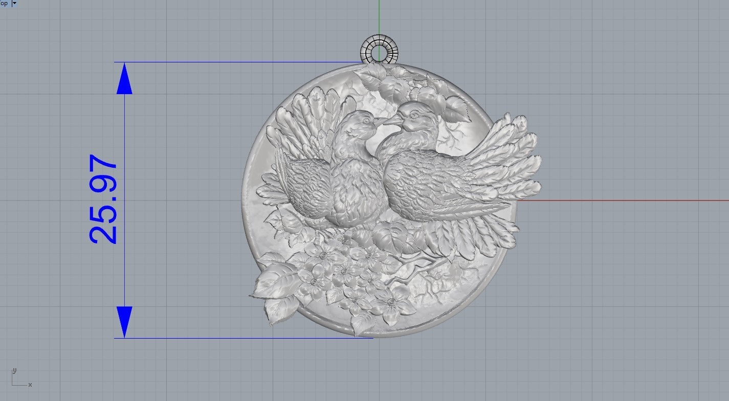 🕊️ Doves pendant medallion jewelry 3D print model・Free STL File for ・Cults