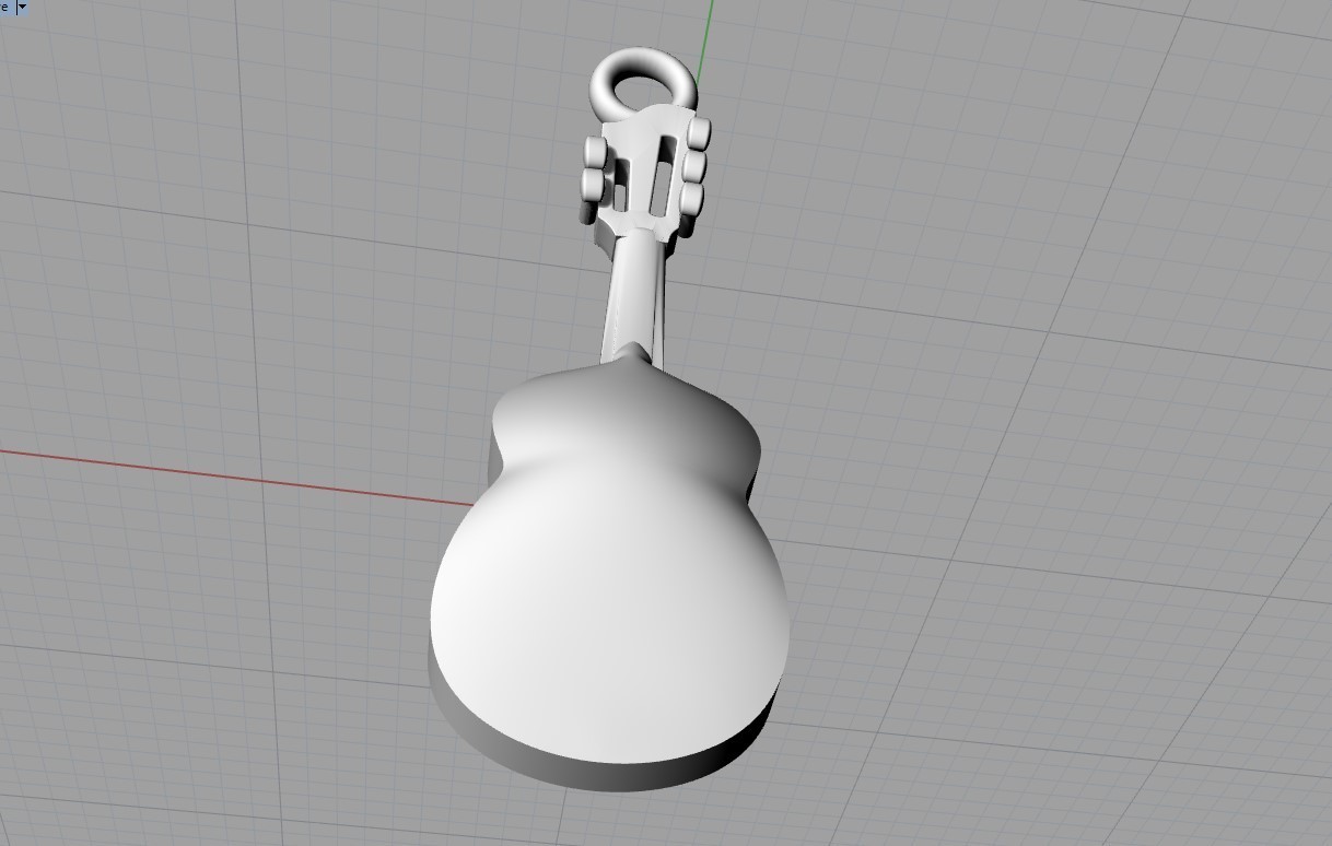 🎸 Guitar pendant music jewelry 3D print model・Free STL File for ・Cults