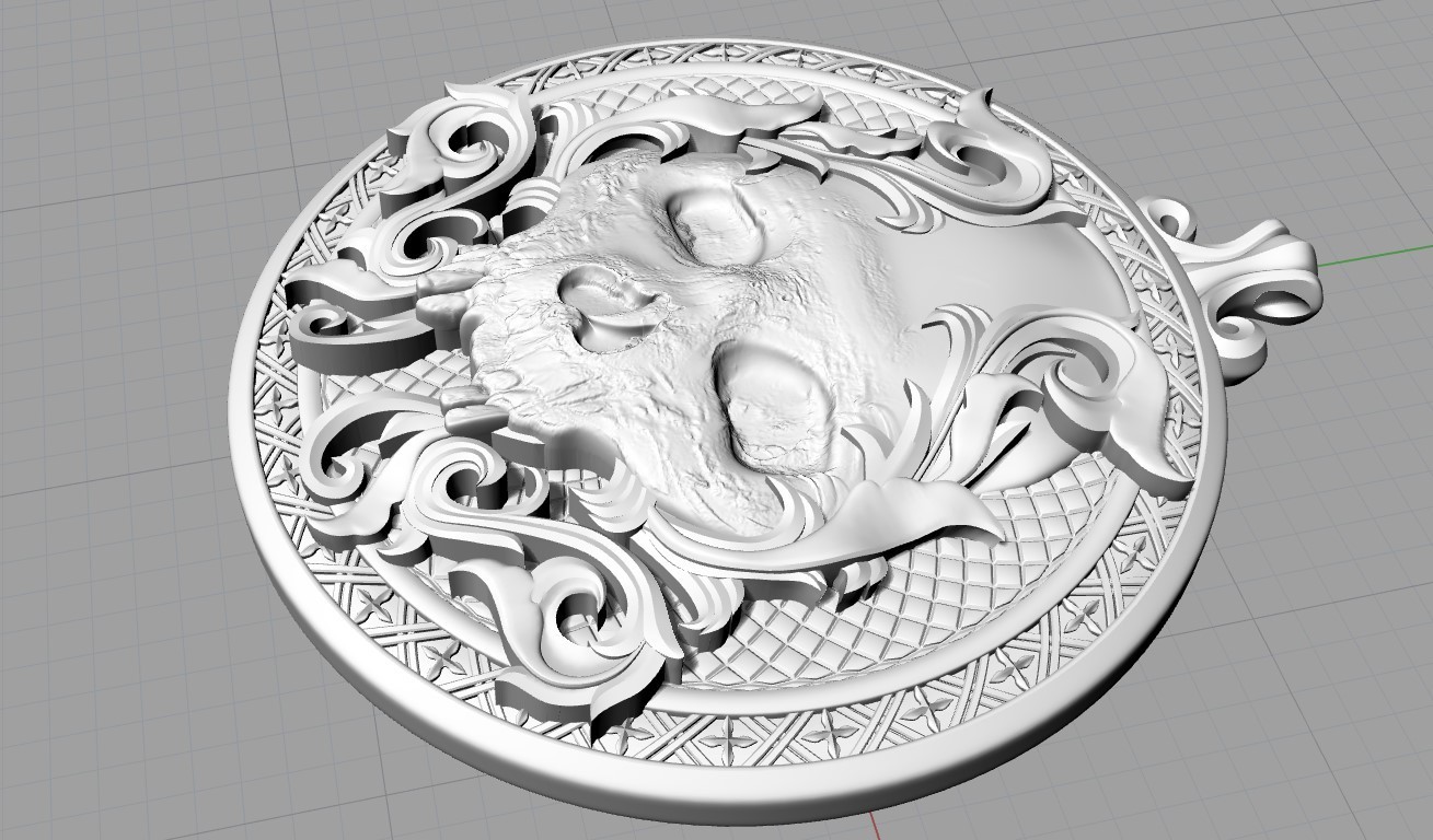 💀 Skull pendant Jewelry medallion 3D print model・Free STL File for ・Cults