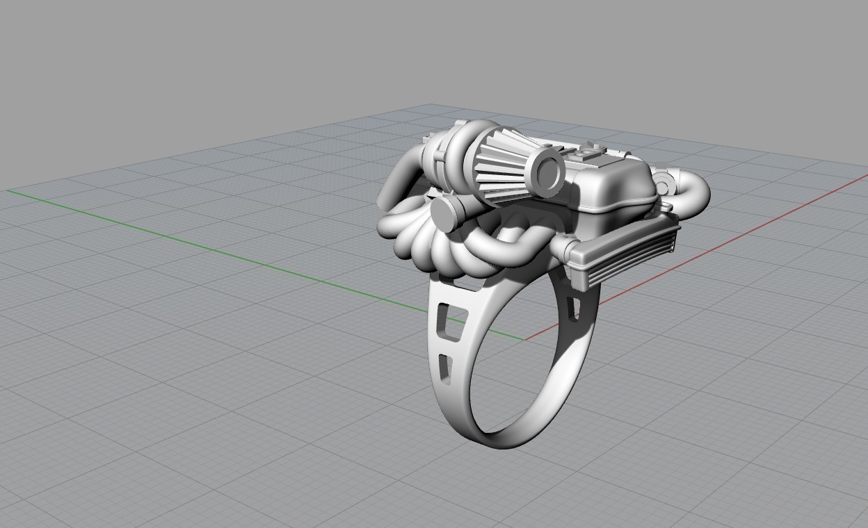 💍 BMW ring engine ring mator ring・Free STL File for ・Cults