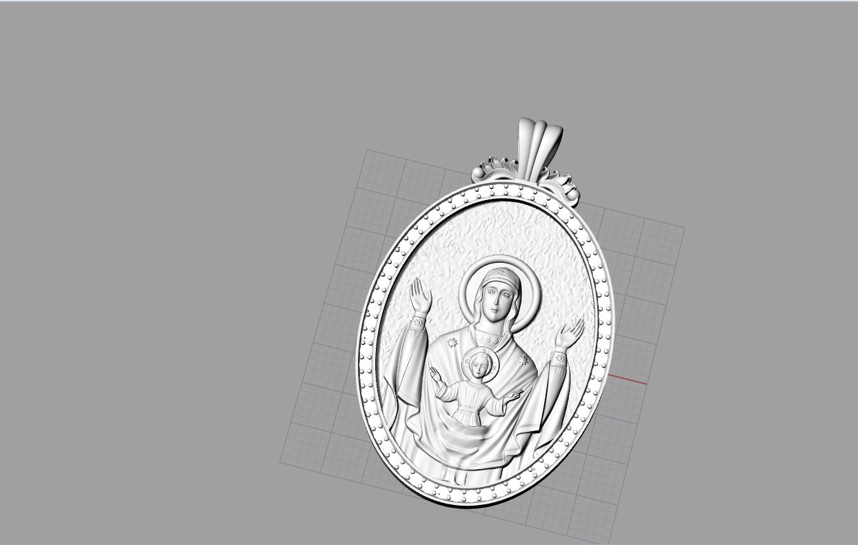 Free STL file Mother mery and jesus pendant medalion jewelry ️ (OBJ)・3D ...