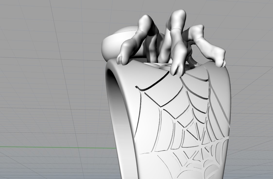 🕷️ Spider ring jewelry ring 3D print model・Free STL File for ・Cults
