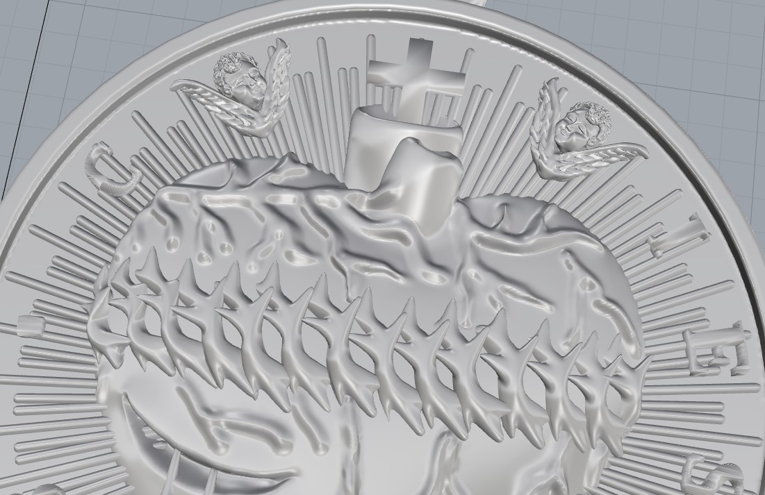 Free STL file Heart pendant with cross medallion jewelry 3D print model ...