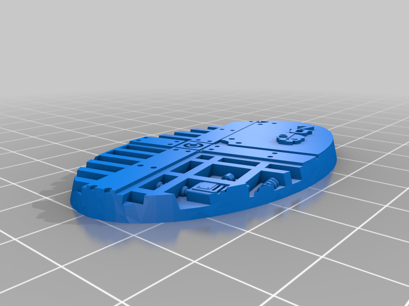 ⚔ Oval Bases "Walkway" 60x35mm・Free STL File for ・Cults