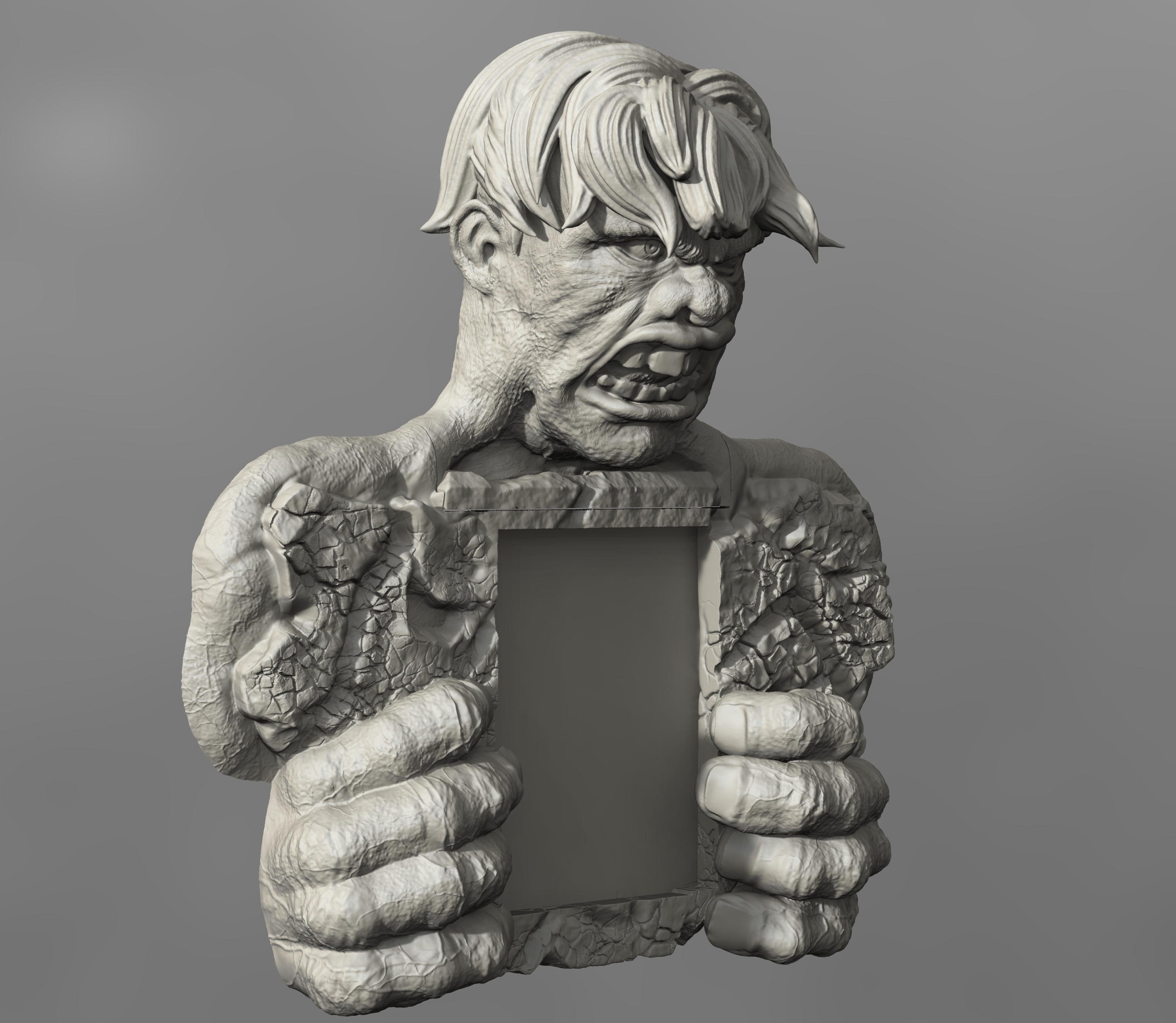3D file HULK PHOTO FRAME 🖼️ ・3D printing idea to download・Cults