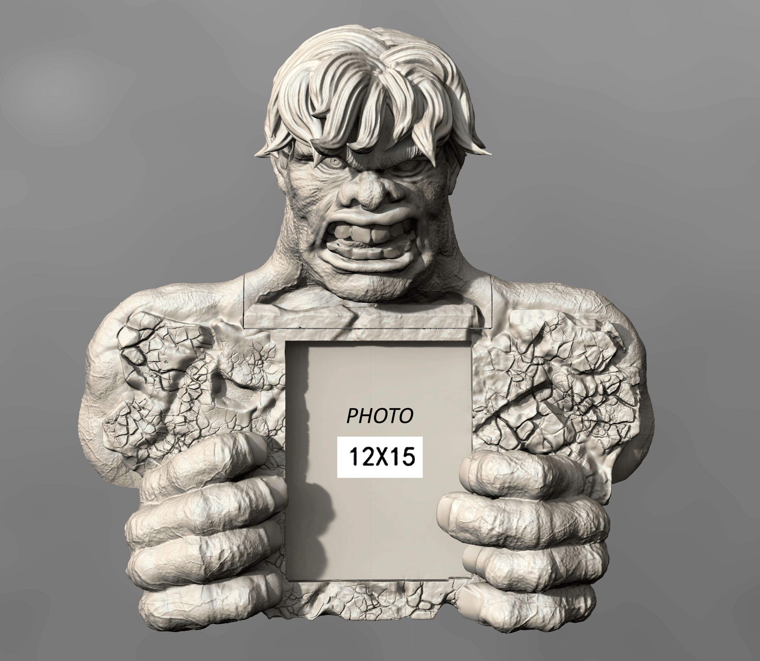 3D file HULK PHOTO FRAME 🖼️ ・3D printing idea to download・Cults