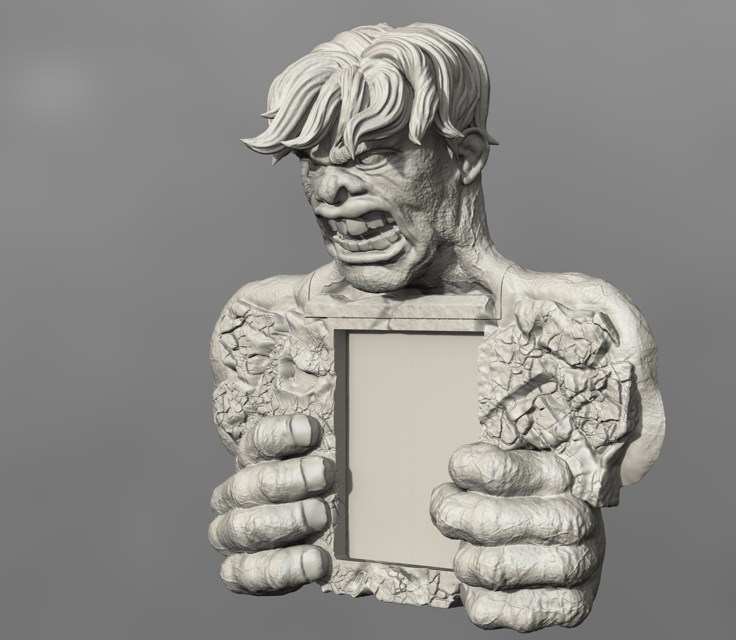 3D file HULK PHOTO FRAME 🖼️ ・3D printing idea to download・Cults